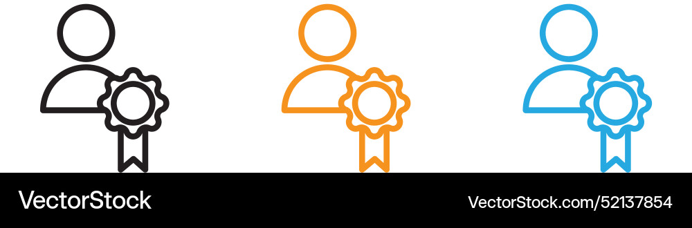 Ambassador logo set collection for web app ui Vector Image