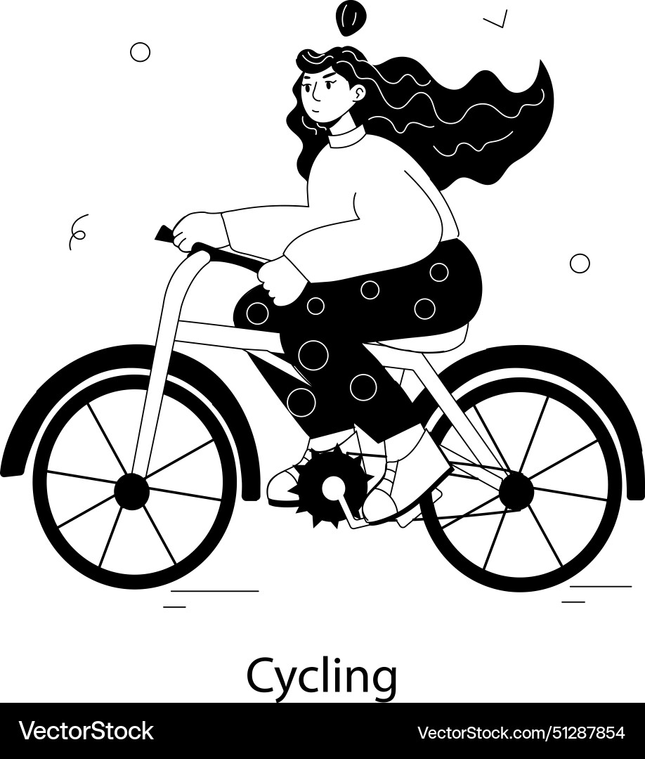 Cycling Royalty Free Vector Image - VectorStock