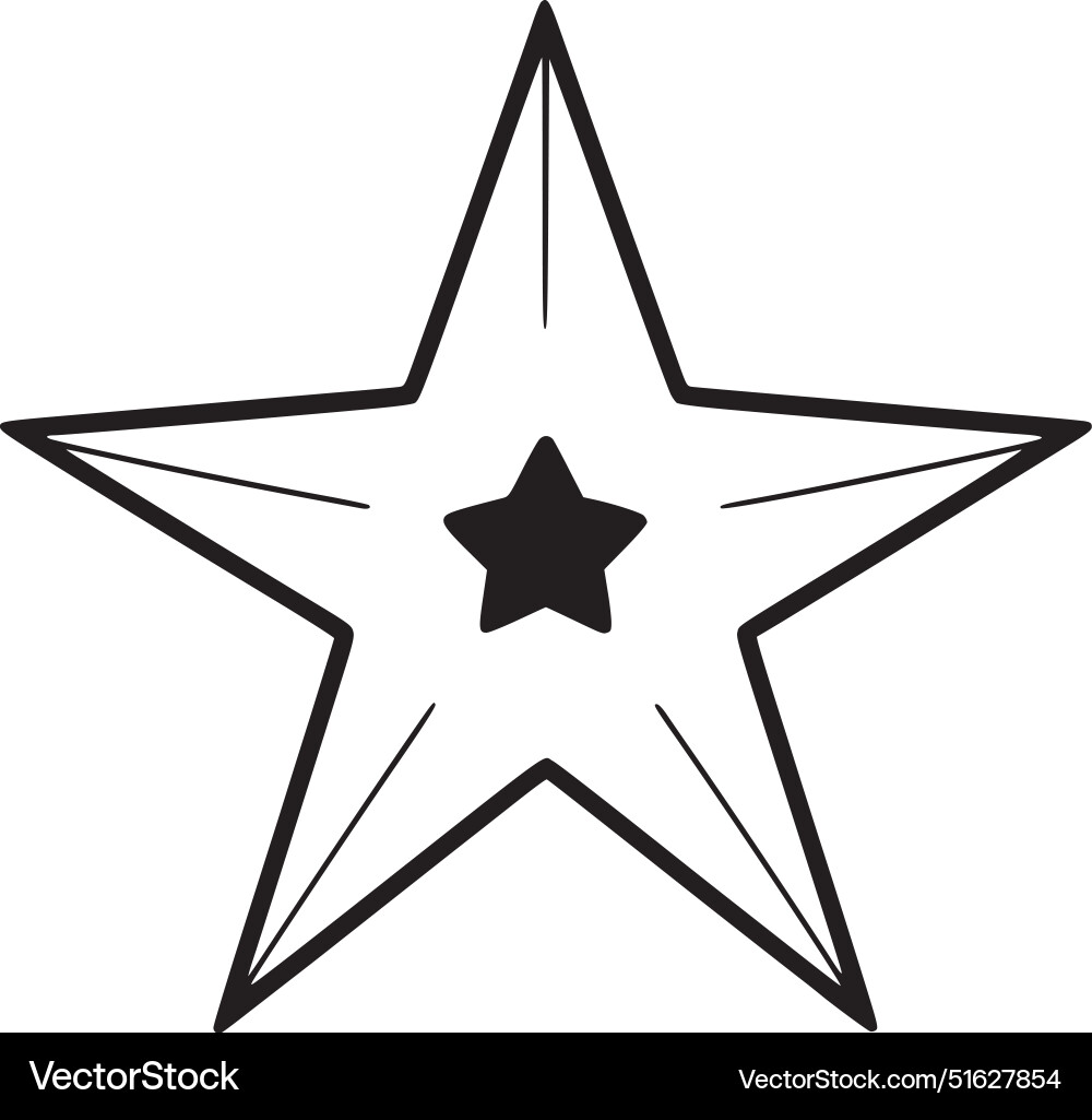 Star - minimalist and simple silhouette Royalty Free Vector