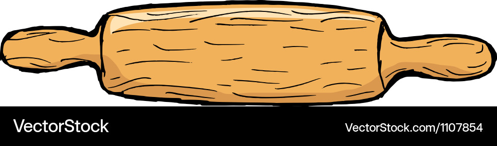 Vintage Rolling Pin Royalty Free Vector Image - VectorStock