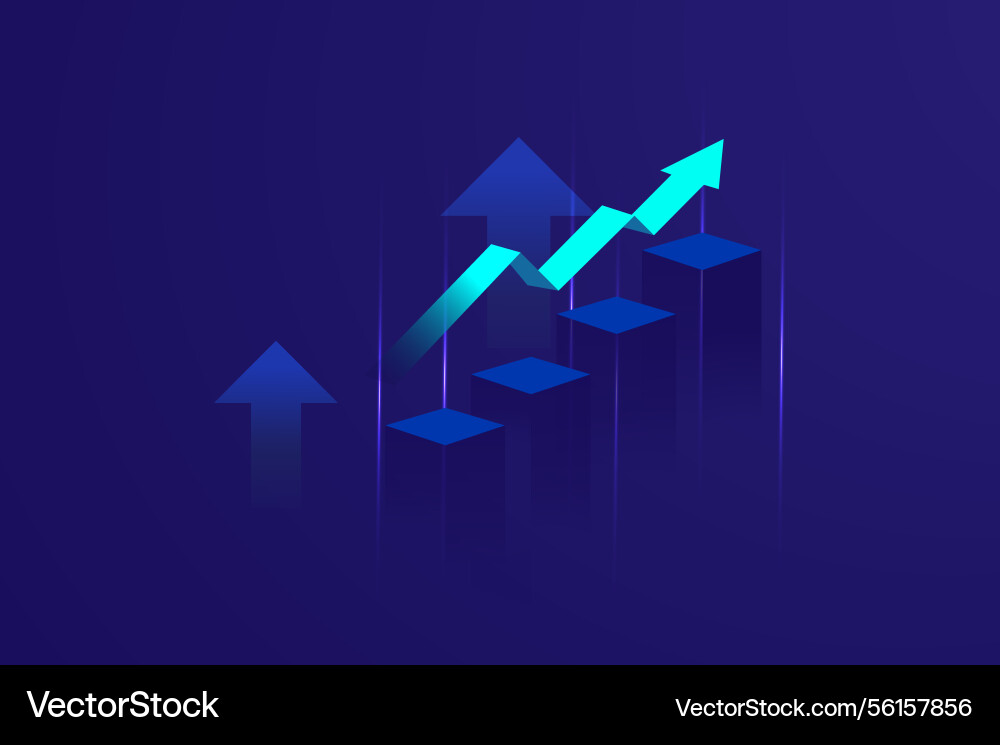 Blaue Technologie Pfeil Symbol auf Richtung Symbol