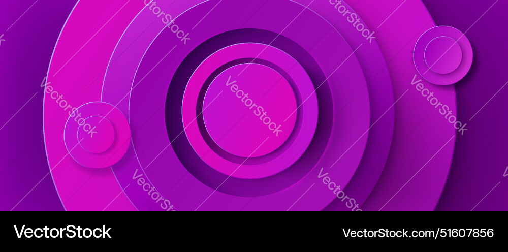 Circular cut paper layers background Royalty Free Vector