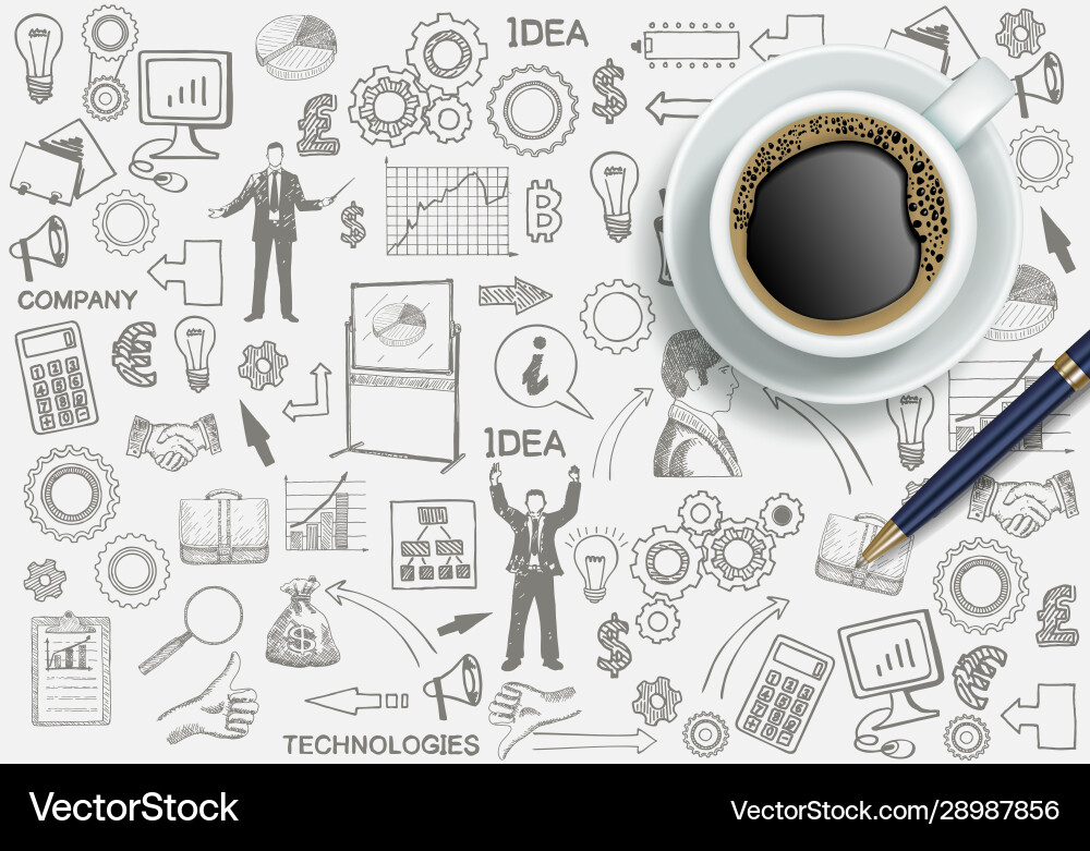 Coffee time poster design template Royalty Free Vector Image