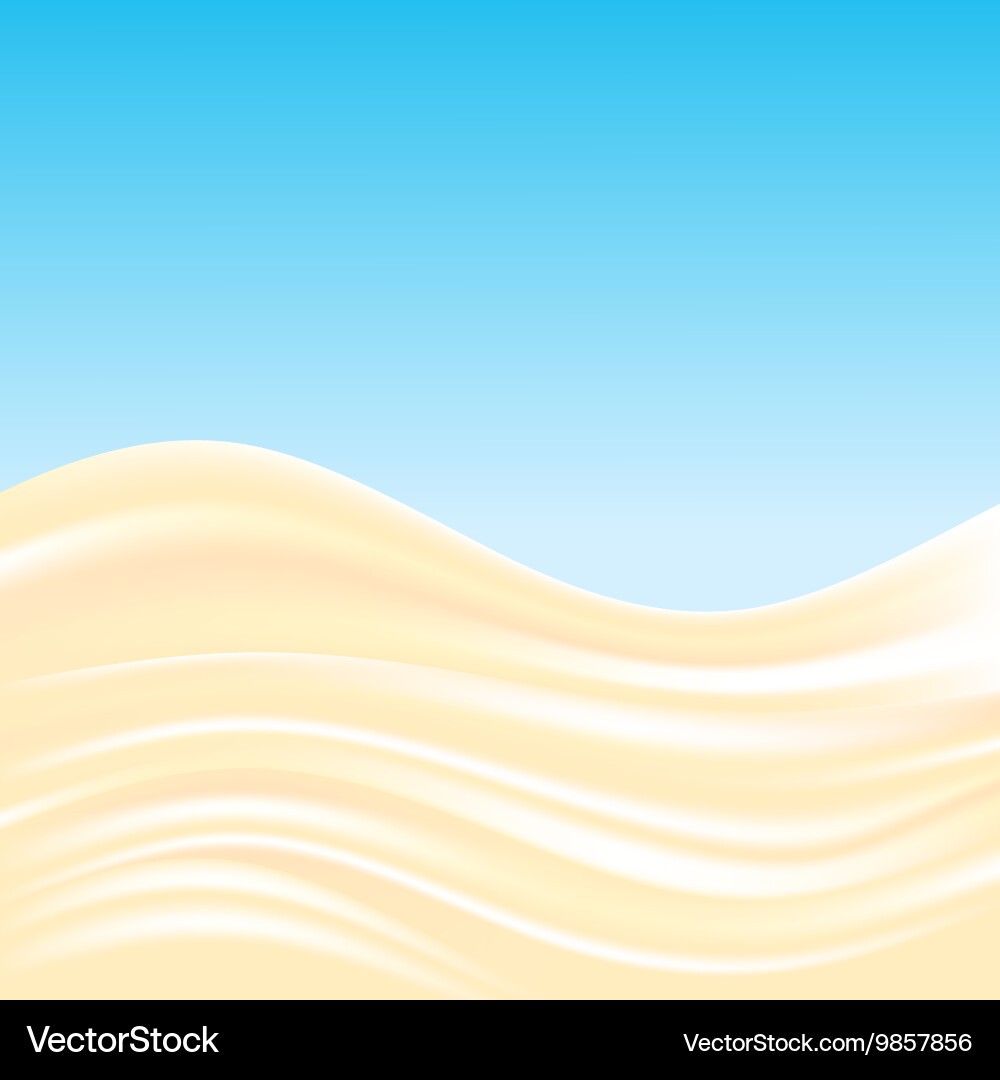 Creamy Milk Waves Background Royalty Free Vector Image