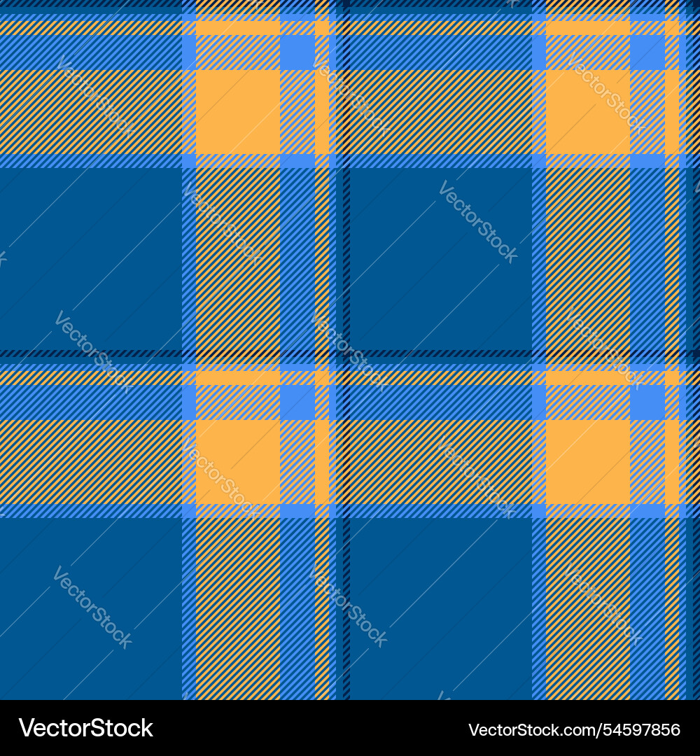 Crossed plaid check tartan mix pattern fabric Vector Image