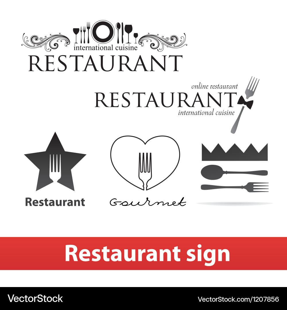 Restaurant sign vip Royalty Free Vector Image - VectorStock