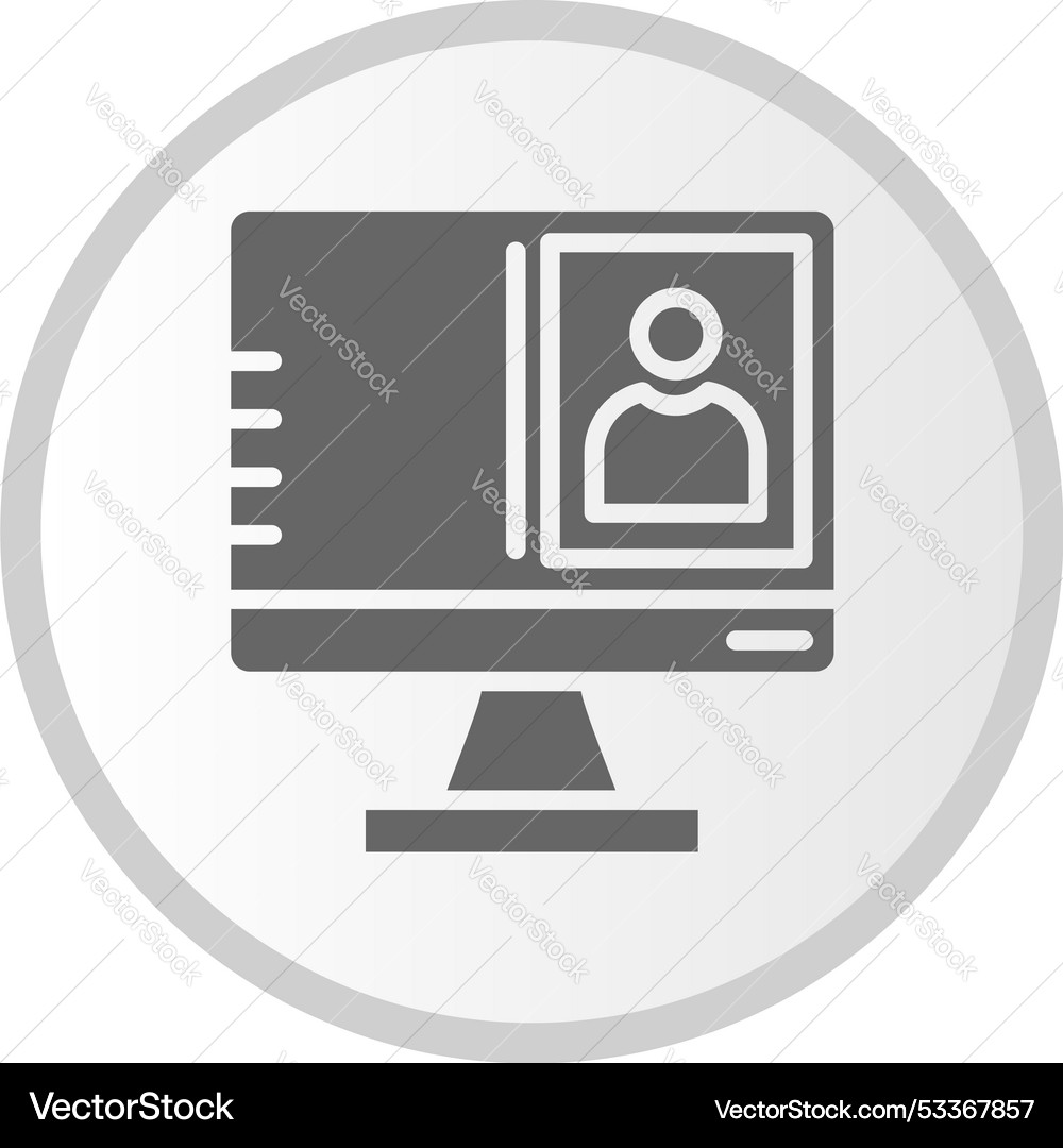 Accounts glyph circle grey icon Royalty Free Vector Image