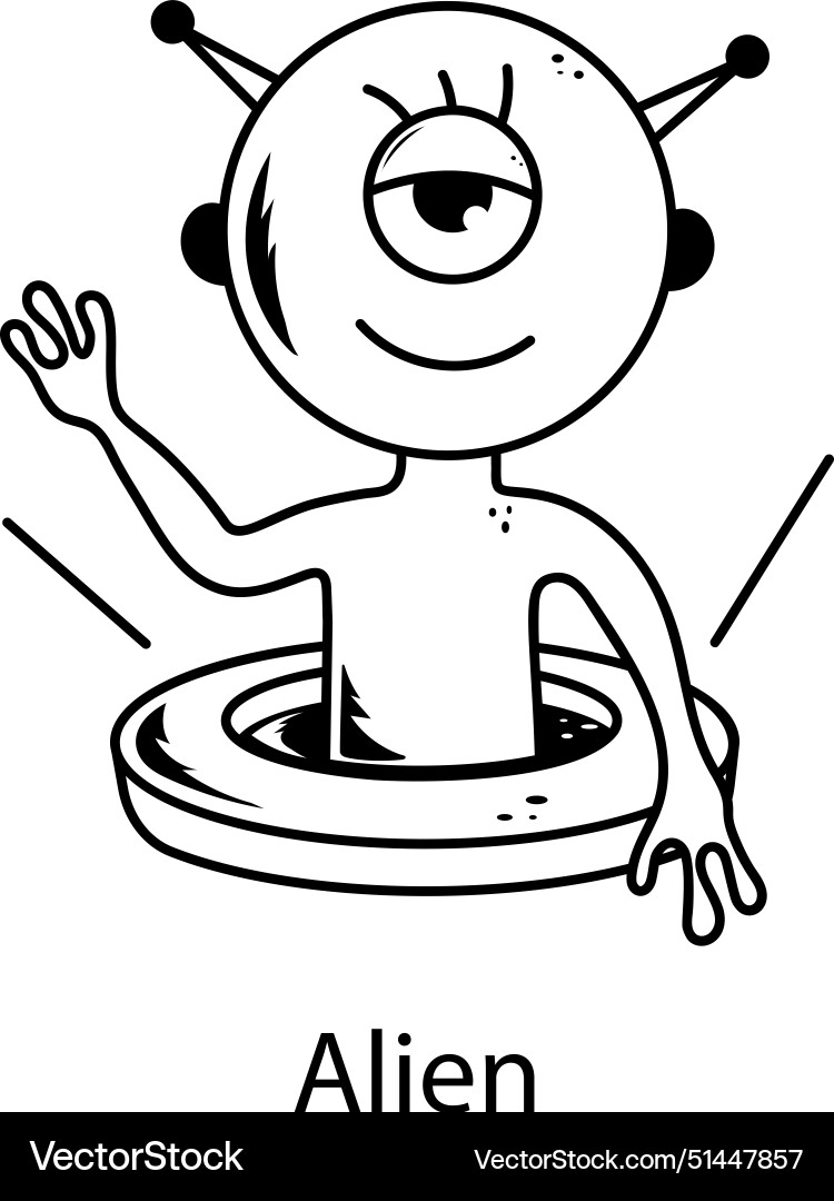 Alien Royalty Free Vector Image - VectorStock