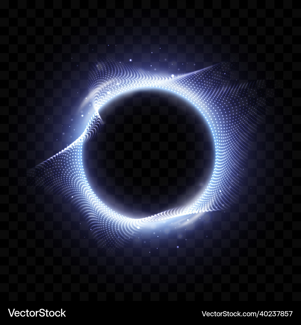 Dynamic deformed circle shape of the particles Vector Image