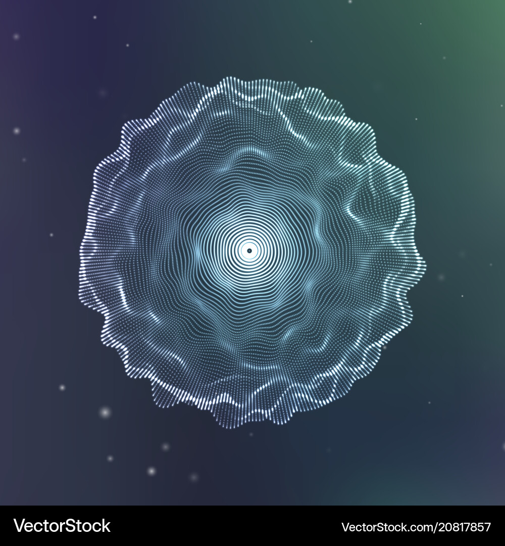 Neon Sound Wave Abstract Royalty Free Vector Image