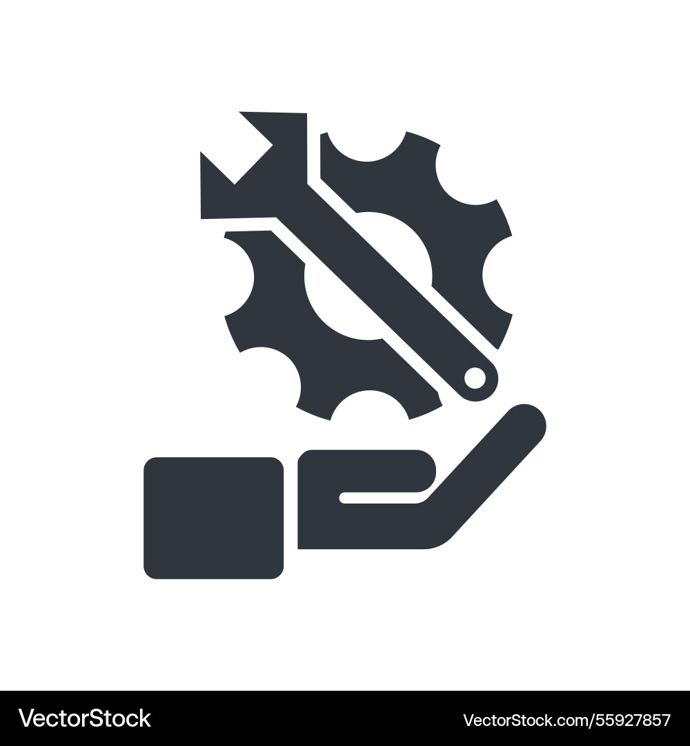 Solution provide icon Royalty Free Vector Image