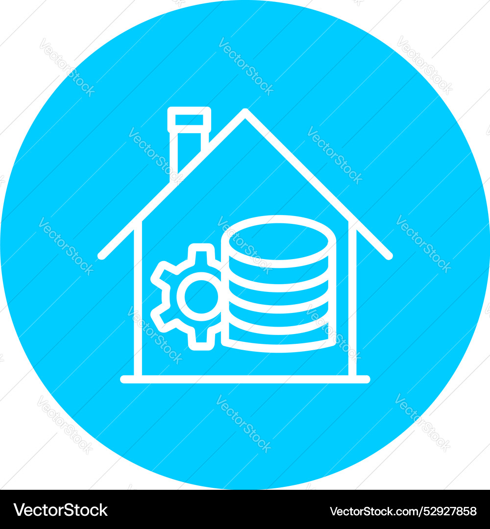 Data warehouse icon design Royalty Free Vector Image