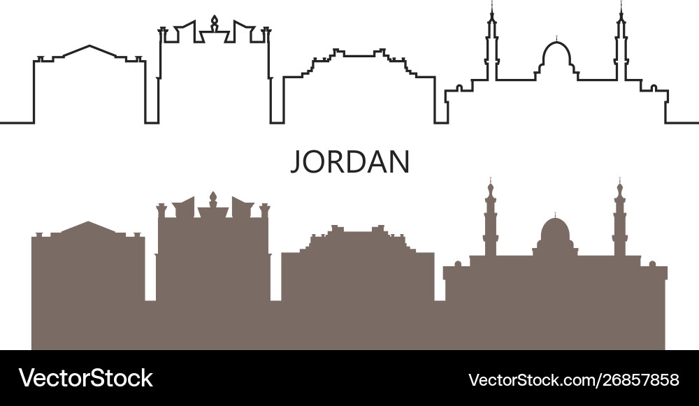 Jordan Royalty Free Vector Image - VectorStock