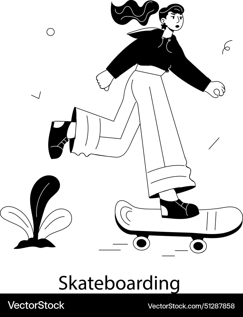 Skateboarding Royalty Free Vector Image - VectorStock