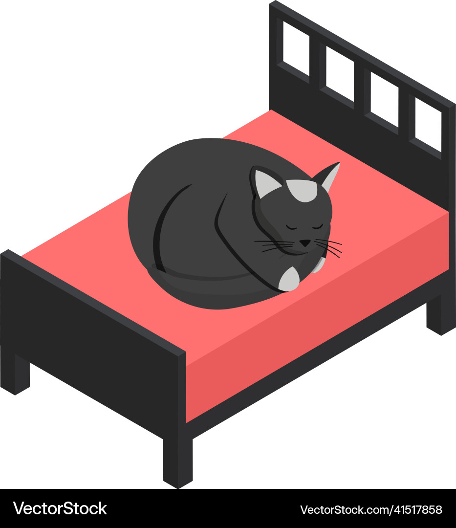 Sleeping cat icon Royalty Free Vector Image - VectorStock