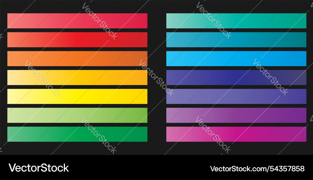 Trend color palette guide template fit Royalty Free Vector