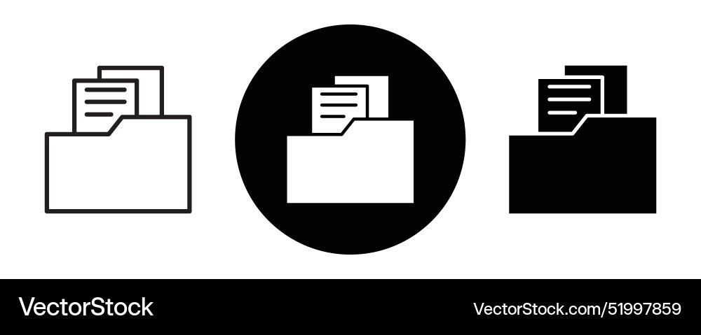 Document archive icon line art Royalty Free Vector Image