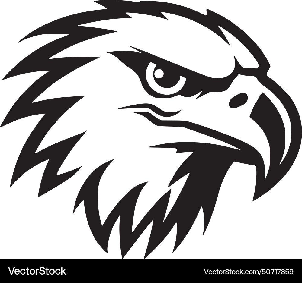 Eagle - minimalist and simple silhouette Vector Image