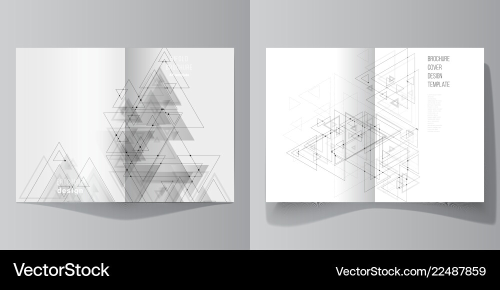Editable layout of two a4 format cover Royalty Free Vector