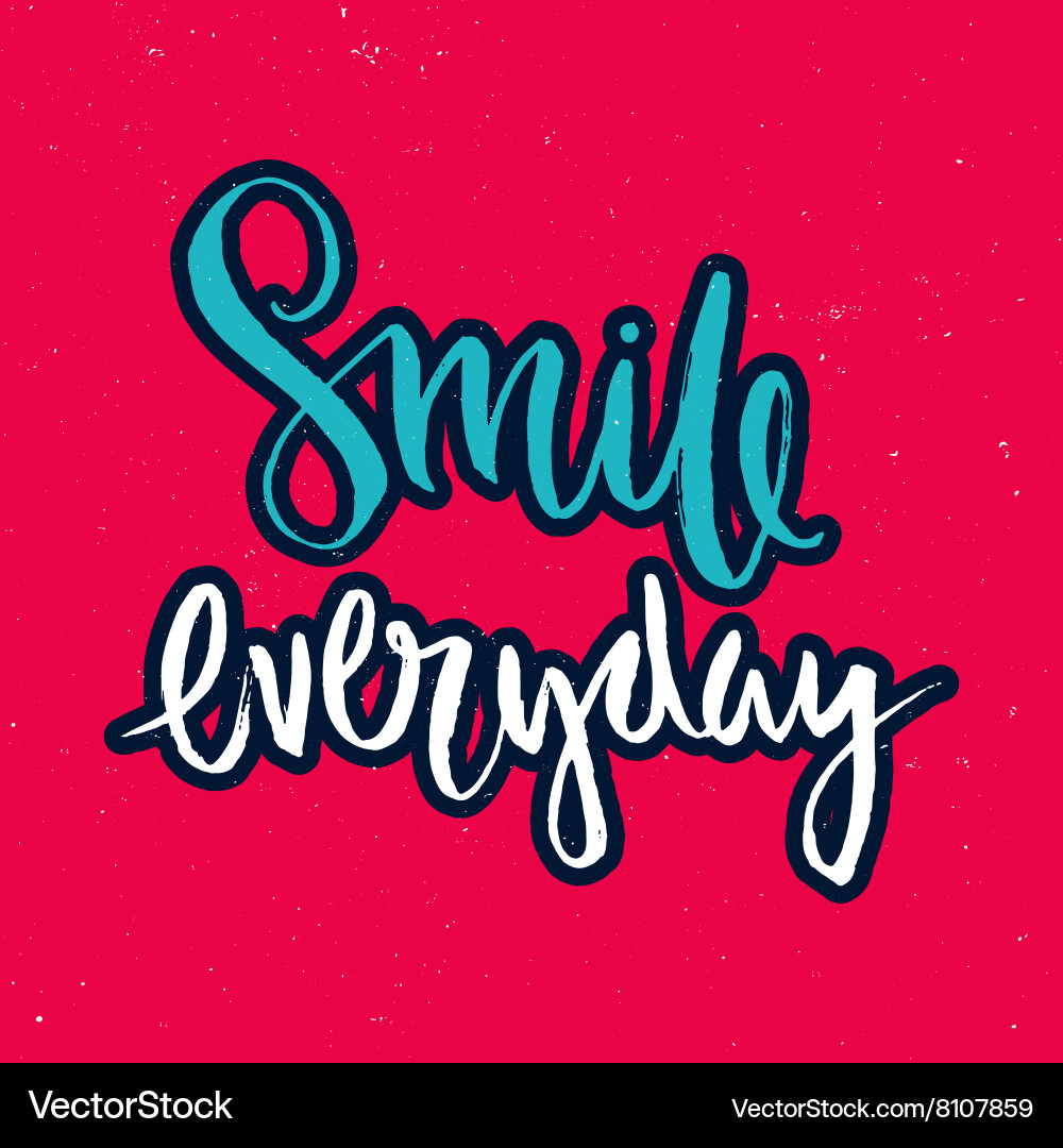 Hand drawn lettering poster Royalty Free Vector Image