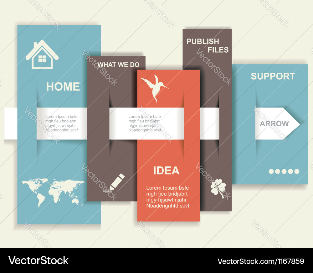 Modern design template graphic or website layout Vector Image
