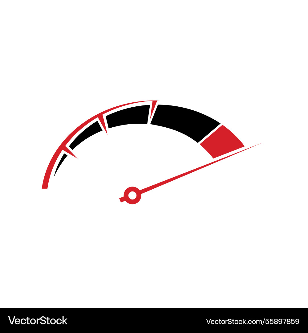 Rpm performance and full throttle accelerate Vector Image