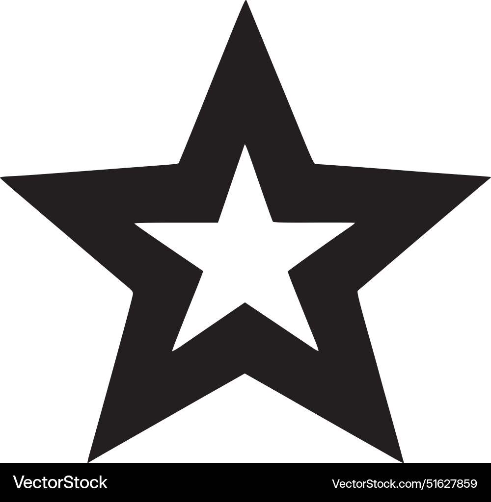Stars - minimalist and simple silhouette Vector Image