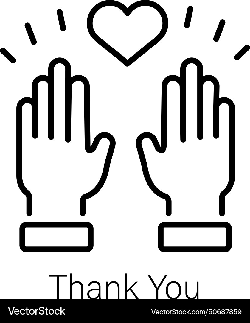 Thank you Royalty Free Vector Image - VectorStock