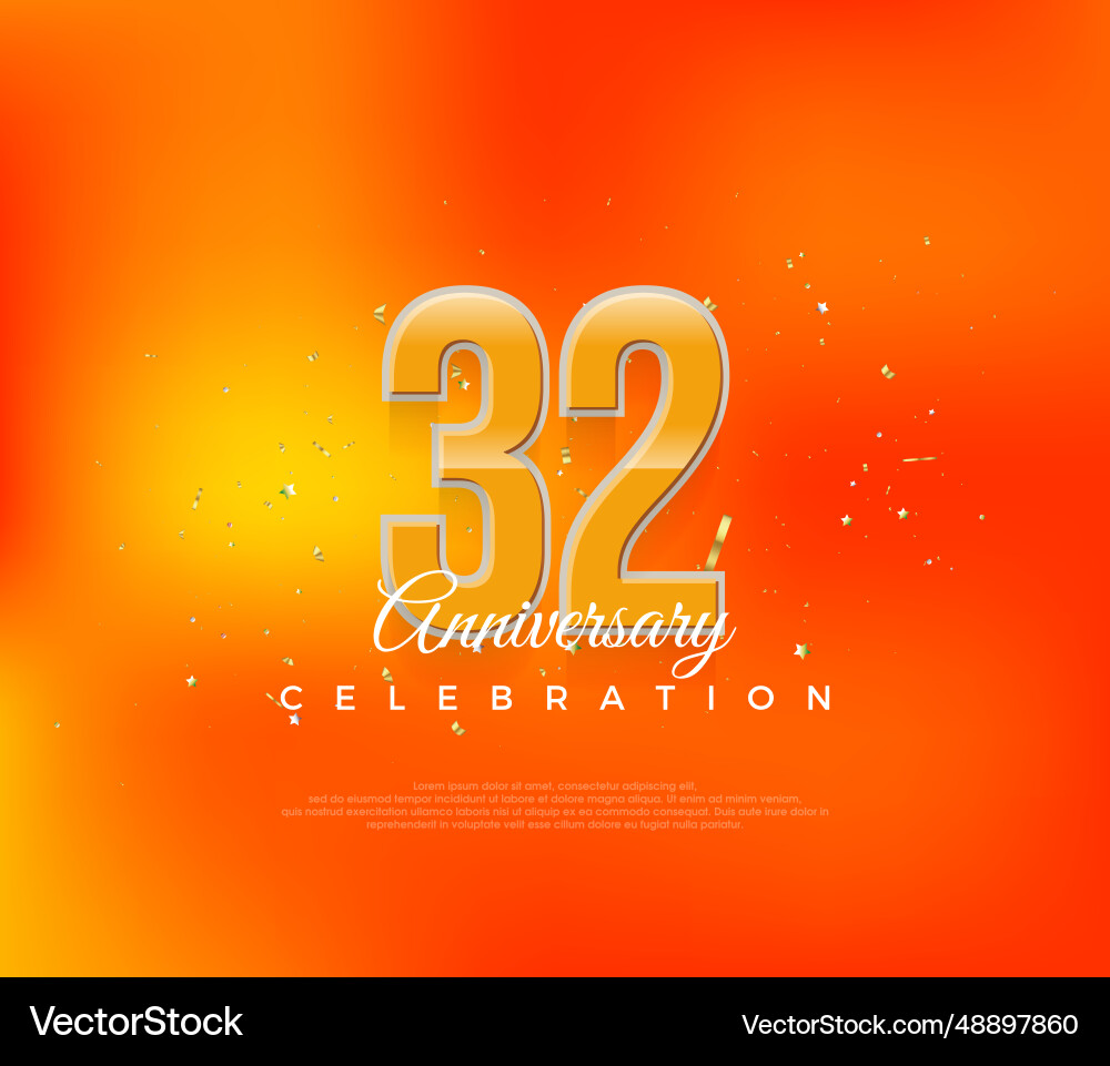 Happy Birthday 32nd Vector Images (over 230)