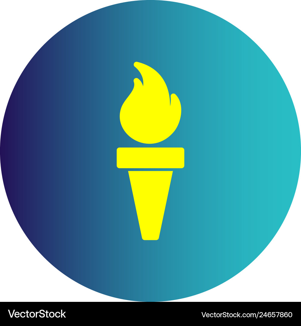 Olympic fire icon Royalty Free Vector Image - VectorStock