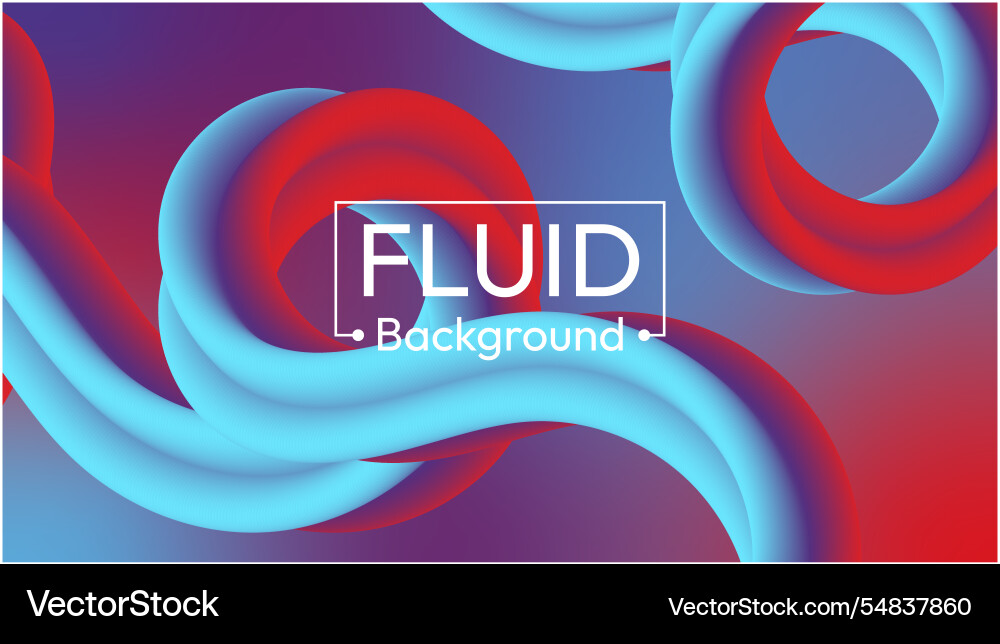 Vibrant 3d fluid abstract background Royalty Free Vector