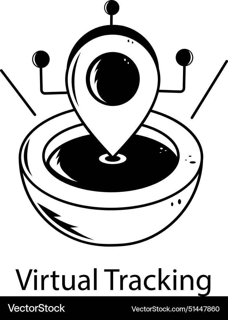 Virtual tracking Royalty Free Vector Image - VectorStock