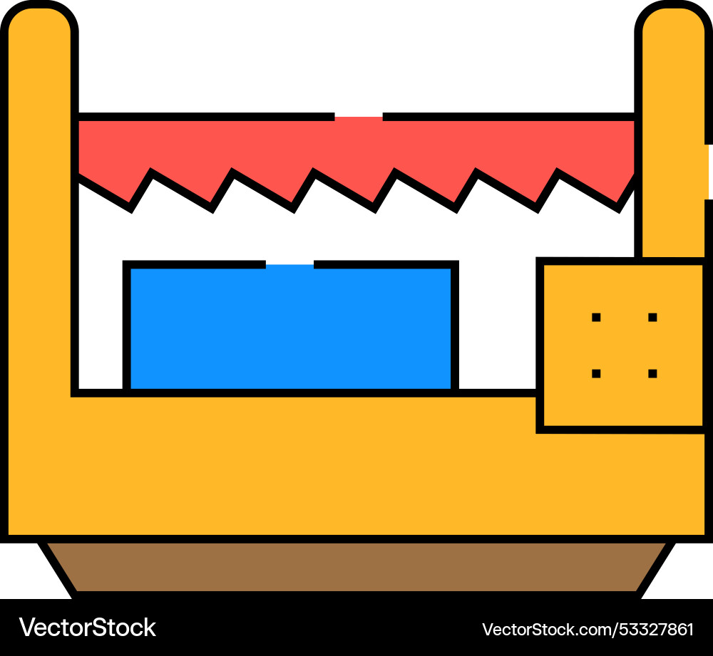 Cutting metal icon color Royalty Free Vector Image