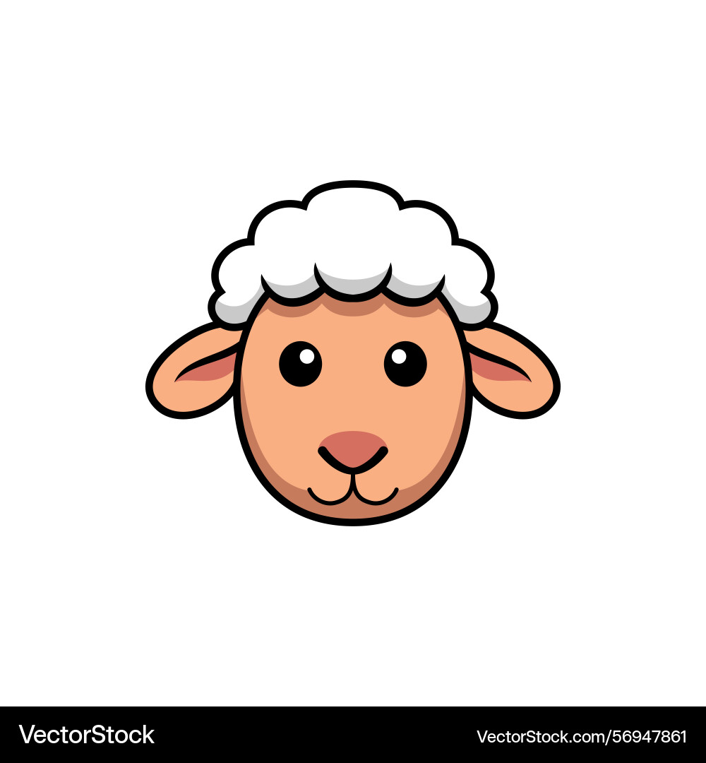 Gentle sheep Royalty Free Vector Image - VectorStock