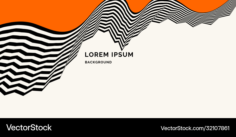 Poster with dynamic waves Royalty Free Vector Image