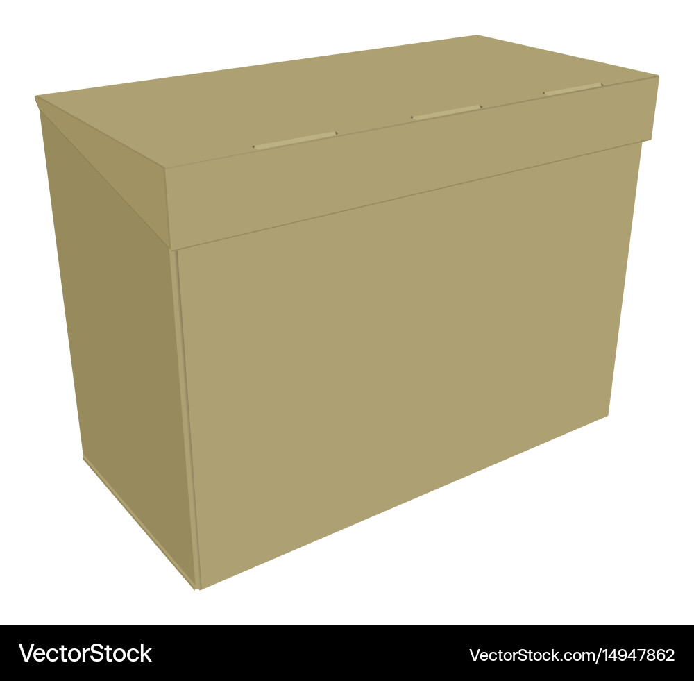 Cardboard box Royalty Free Vector Image - VectorStock