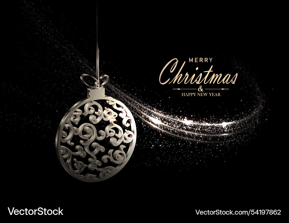 Merry christmas isolated design component arc Vector Image