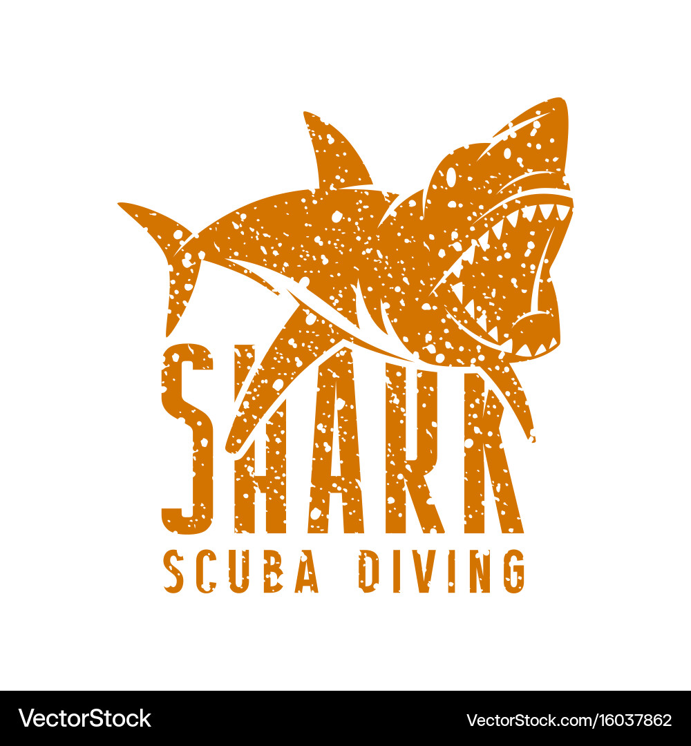 Shark emblem Royalty Free Vector Image - VectorStock
