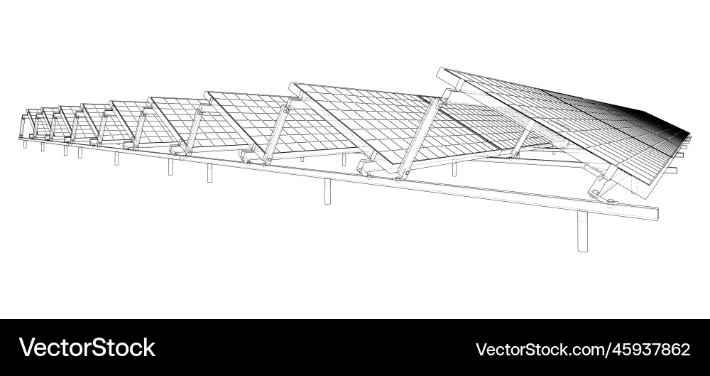 Solar panel concept Royalty Free Vector Image - VectorStock