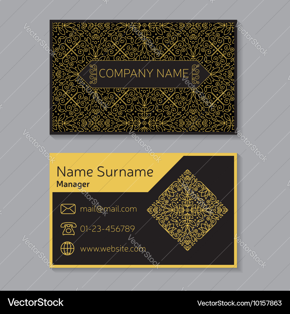 Business card Royalty Free Vector Image - VectorStock
