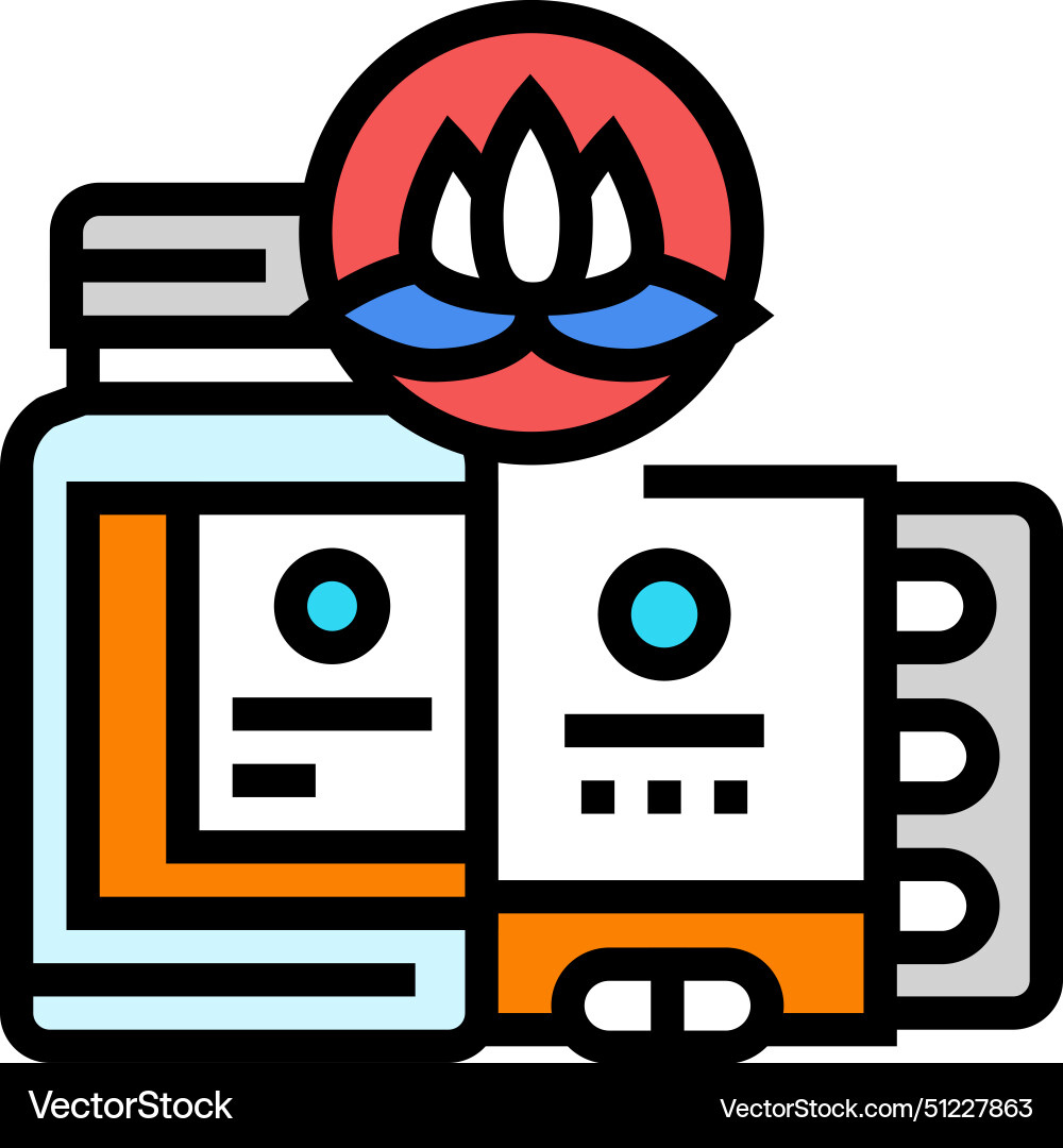 Sedatives medicines pharmacy color icon Royalty Free Vector
