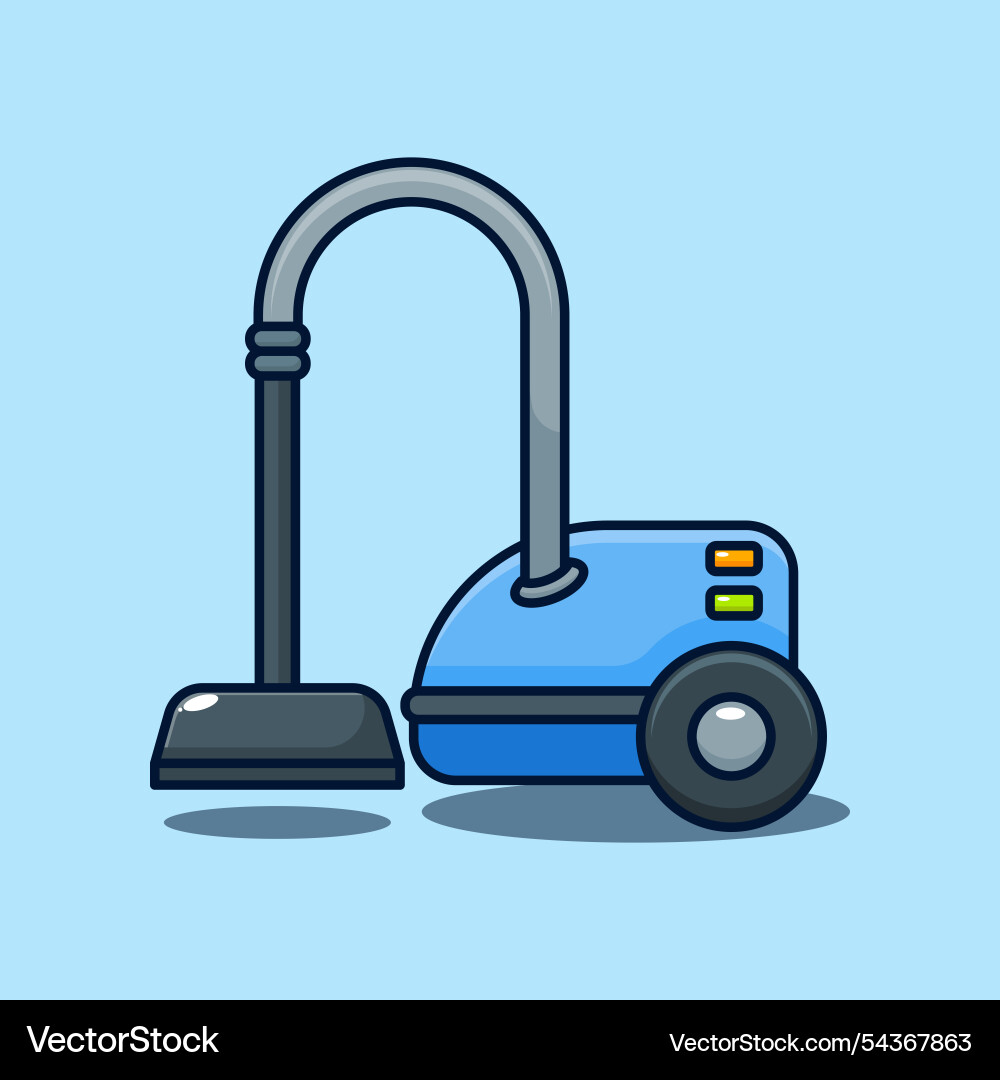 Vacum cleaner cartoon Royalty Free Vector Image