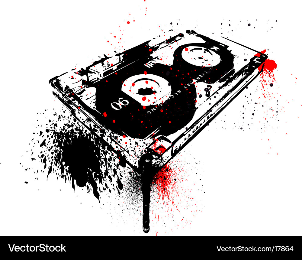 Abstract Dripping Tape Royalty Free Vector Image