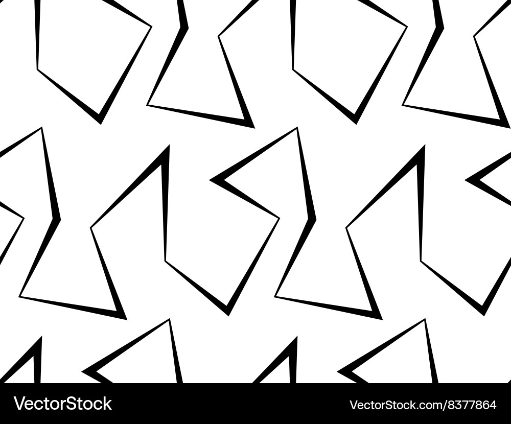 Abstract seamless white background of black Vector Image