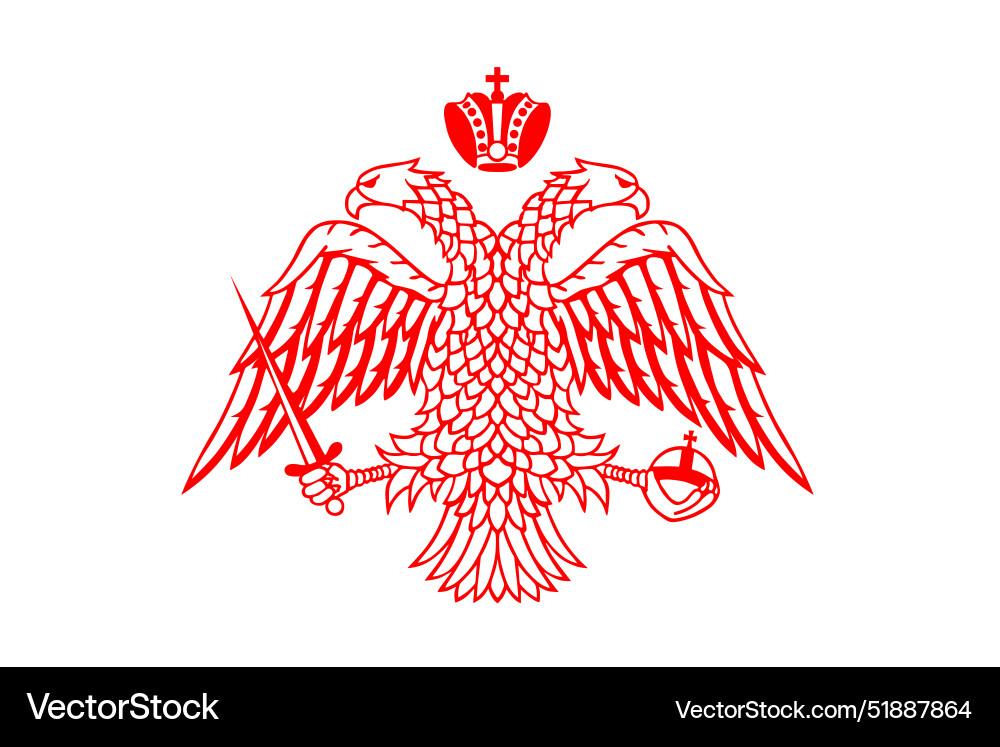 Byzantine Double-Headed Eagle Royalty Free Vector Image