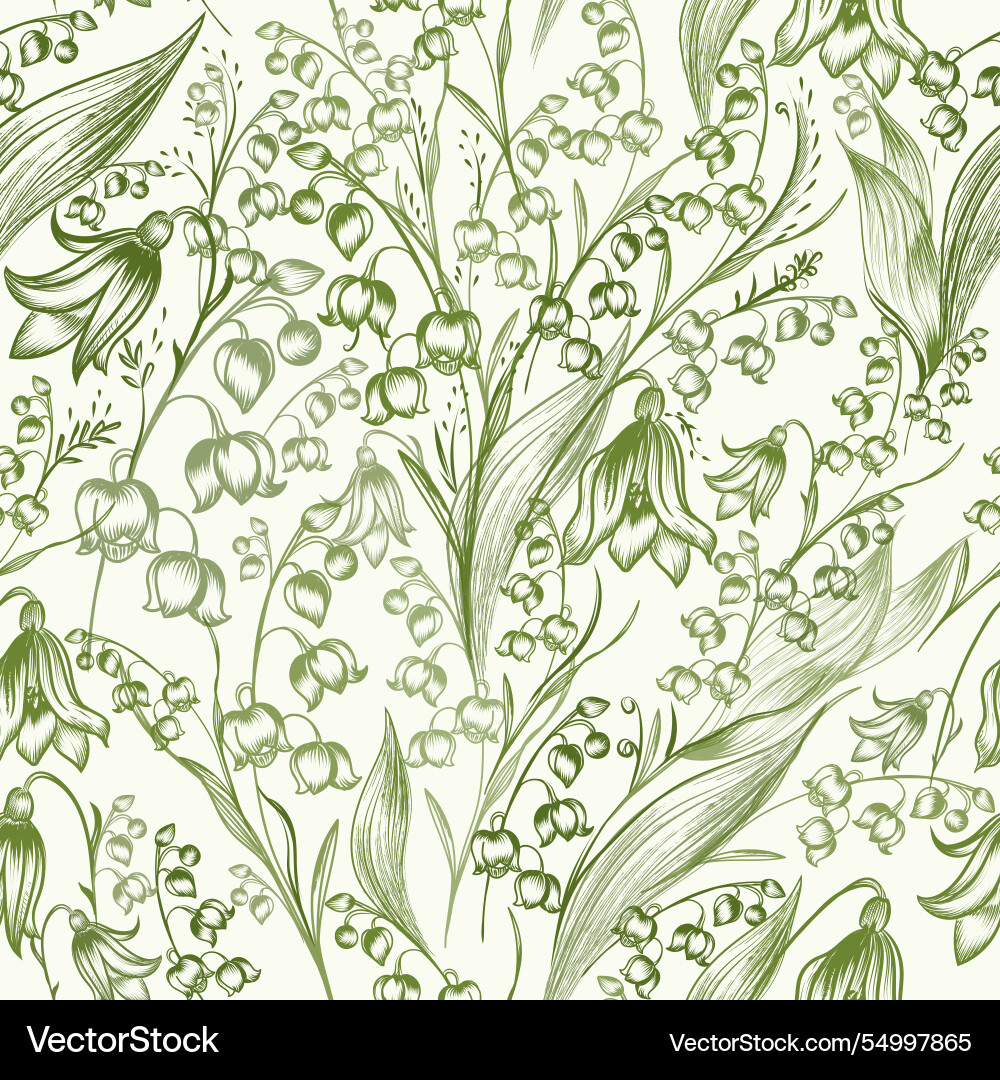 Beautiful vintage style pattern with flowers Vector Image