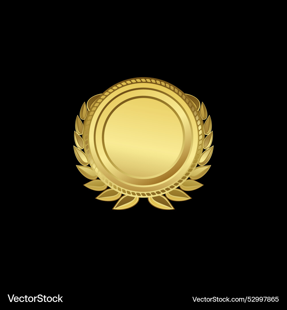 Gold winner badge Royalty Free Vector Image - VectorStock