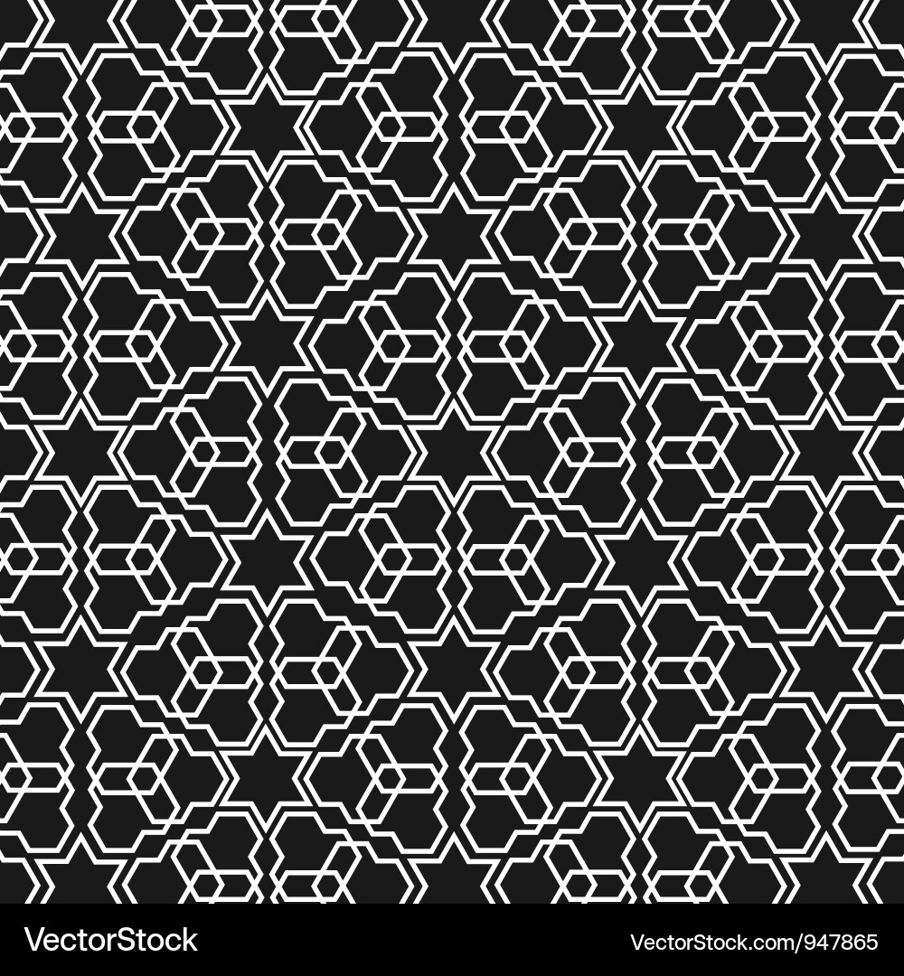 Intricate Islamic Geometric Pattern Royalty Free Vector