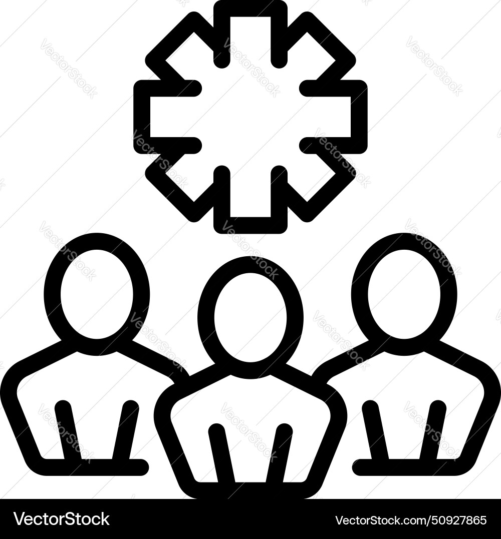 Life star emergency icon outline urgency Vector Image
