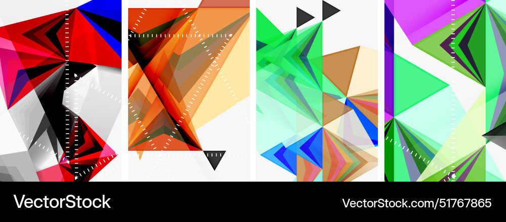 Minimalist triangular geometric clean concept Vector Image